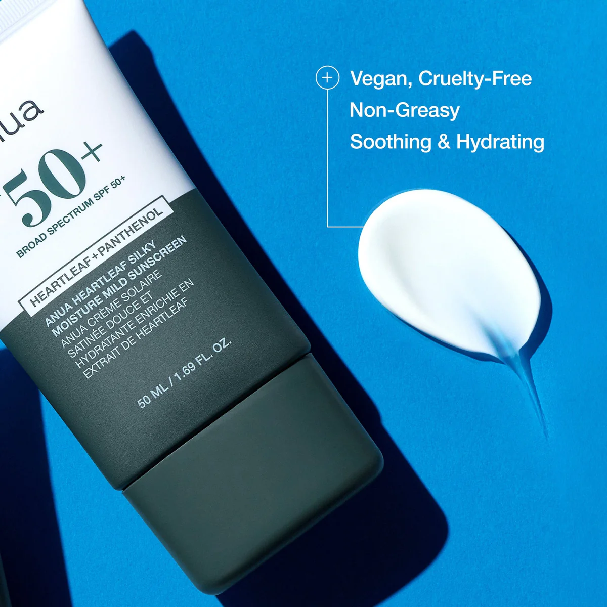 Buy Anua Heartleaf Silky Moisture Sun Cream Spf 50+ Pa+++